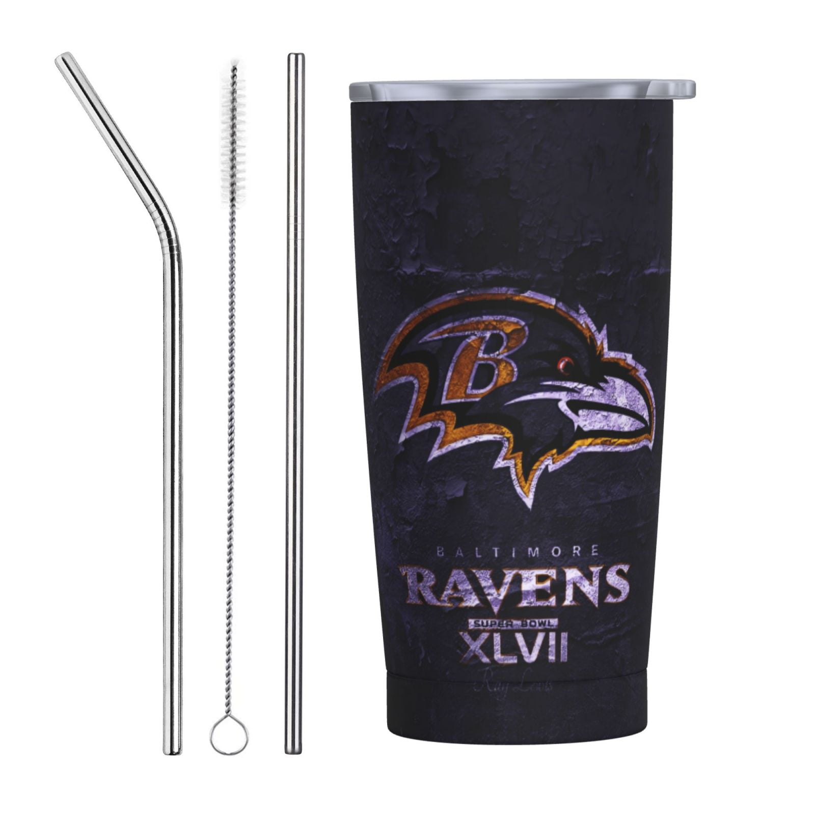 Baltimore Football Team 20 oz Stainless Steel Thermos with Lid and ...