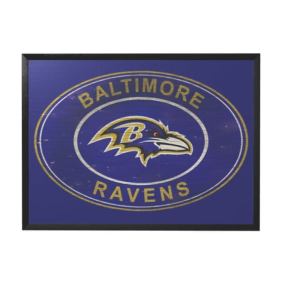 Baltimore Football Team Black Frame Decorative Painting 12"x16 ...