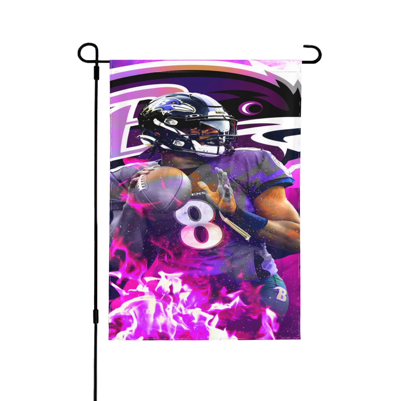 Baltimore Football Team Garden Flag 12.5"x18" Indoor and Outdoor ...