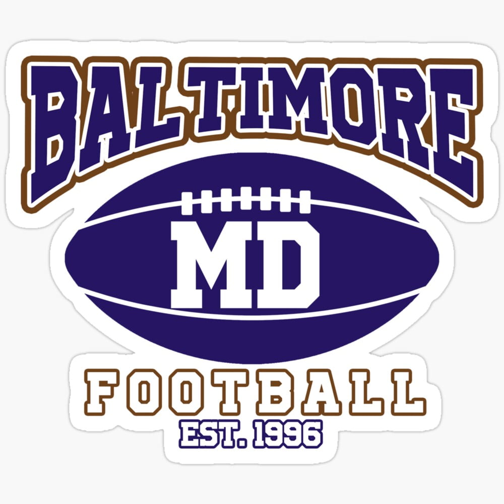 Baltimore Football Team - Kickoff Sticker Baseball Sticker, Football ...