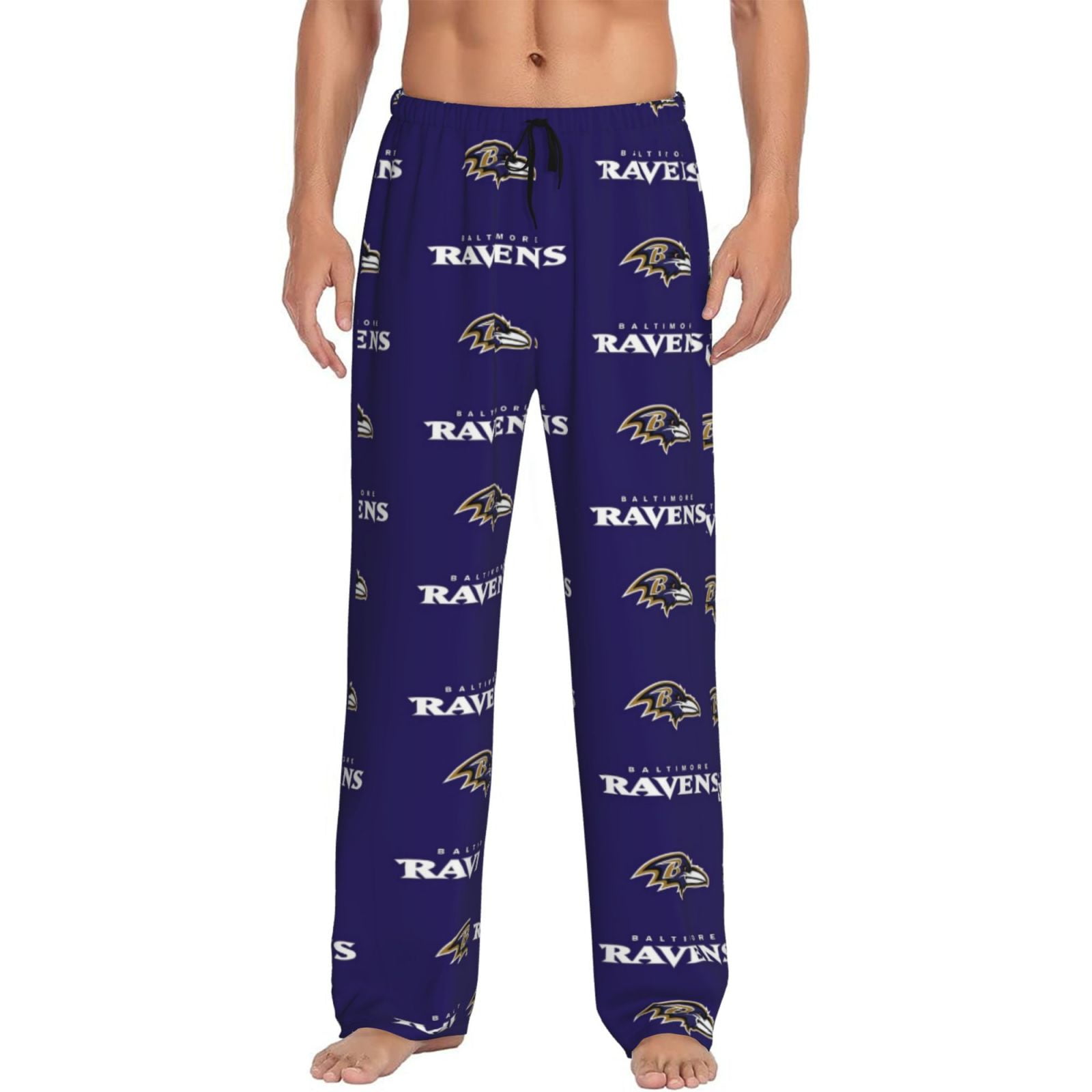Baltimore Football Team Men's Long Printed Soft Pajama Pants, Casual ...