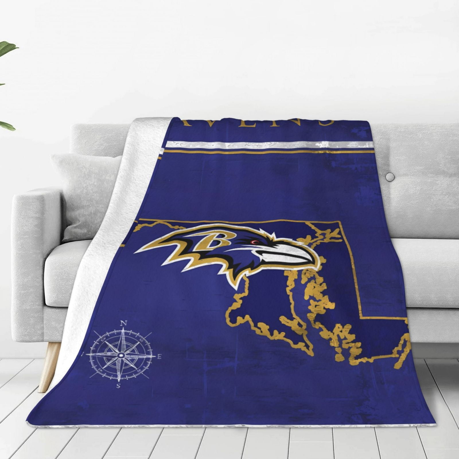 Baltimore Football Team-Themed Ultra-Soft Micro Fleece Blanket - Micro ...