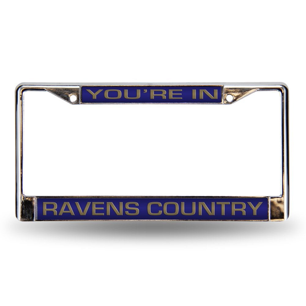 Baltimore Football Ravens Country Football Chrome Metal License Plate ...