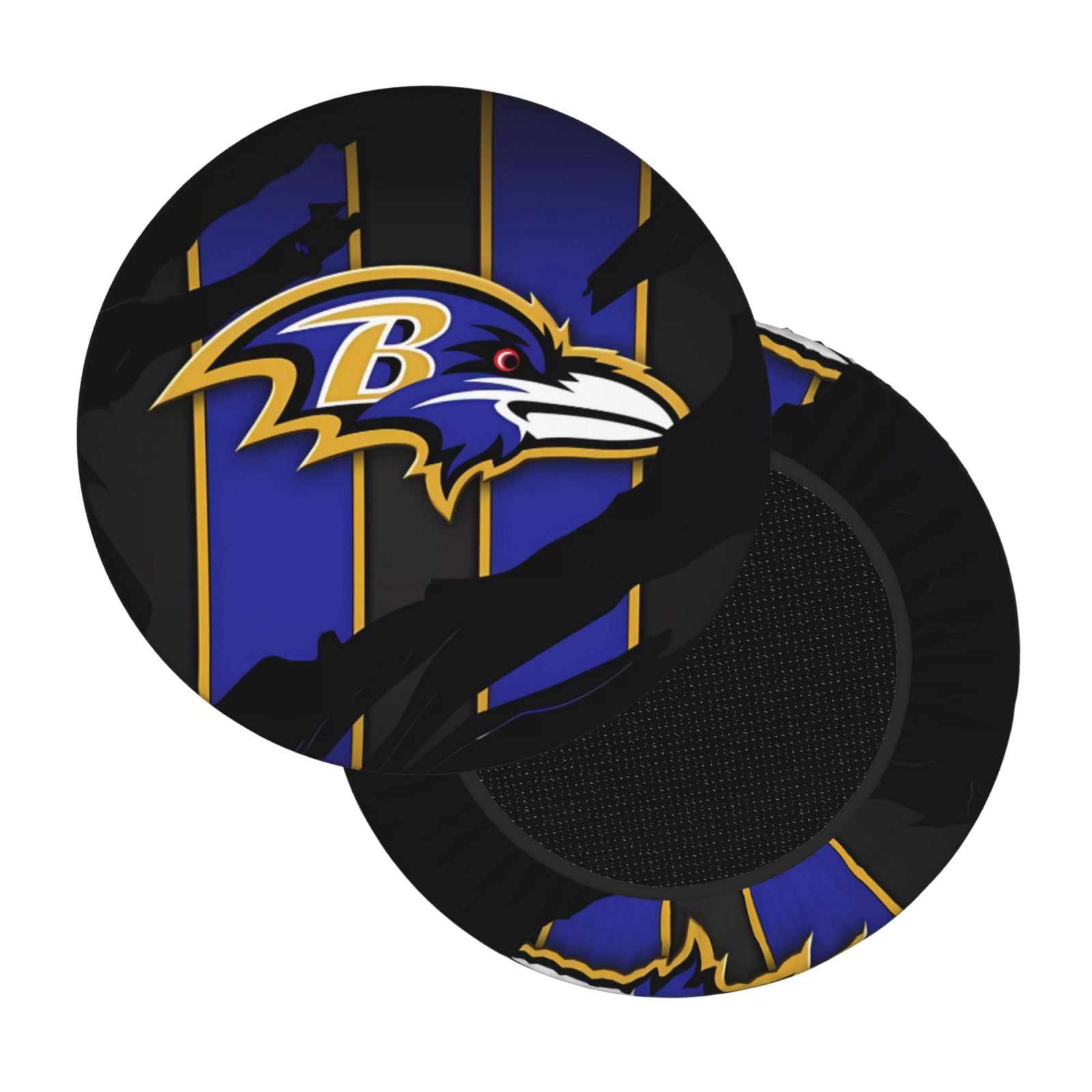 Baltimore Football team themed Round Bar Stool Seat Covers,Soft And ...