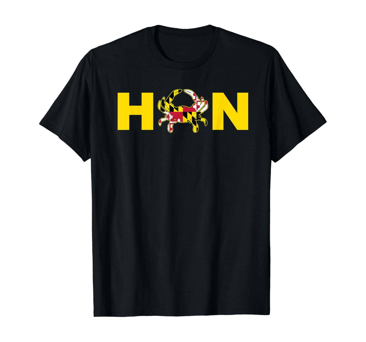 Baltimore Hon Maryland State Flag Crab Banner T-Shirt - Walmart.com