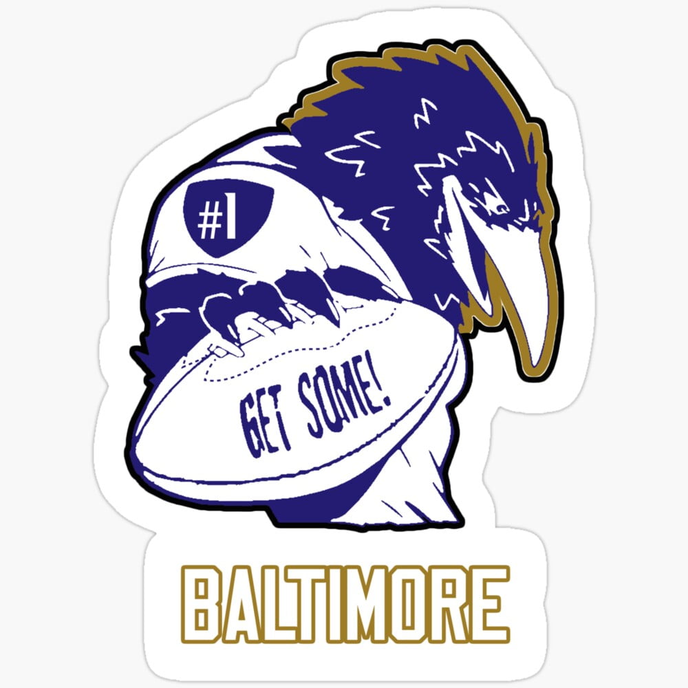 Baltimore-Inspired Raven: 'Get Some Baltimore Sticker Baseball Sticker ...