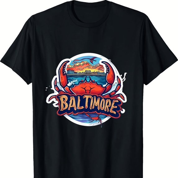 Baltimore MarY1Land MD DMV Seafood Vation Crab Ocean Fun T-S1Hirt ...
