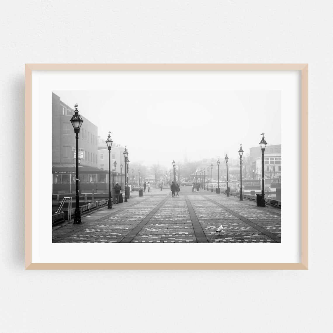 Baltimore Maryland Black And White Street Photography Cityscape Foggy ...