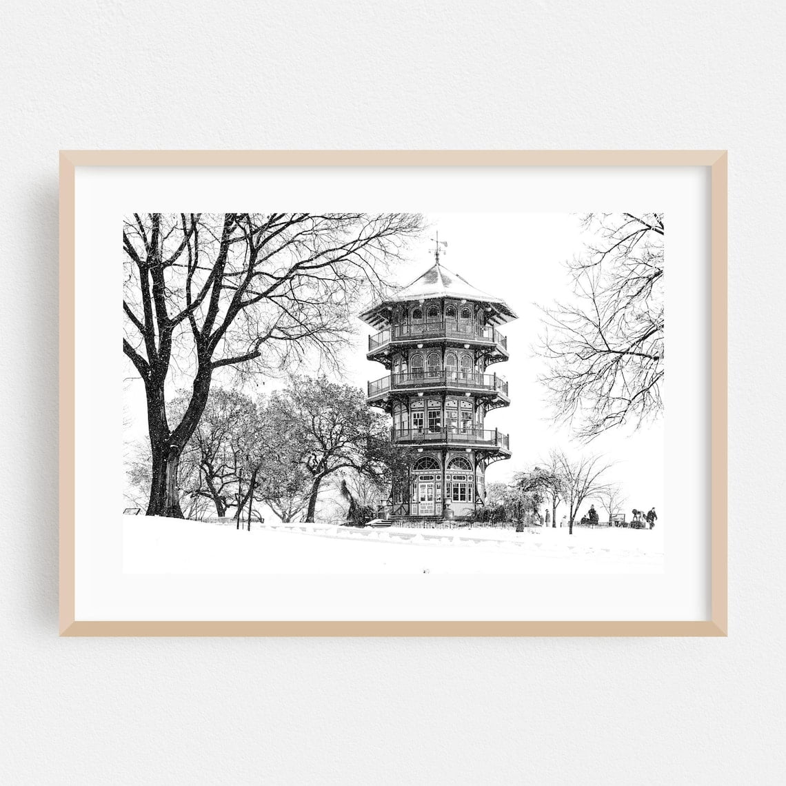 Baltimore Maryland Black And White Winter Architecture Snow Fine Scenic ...