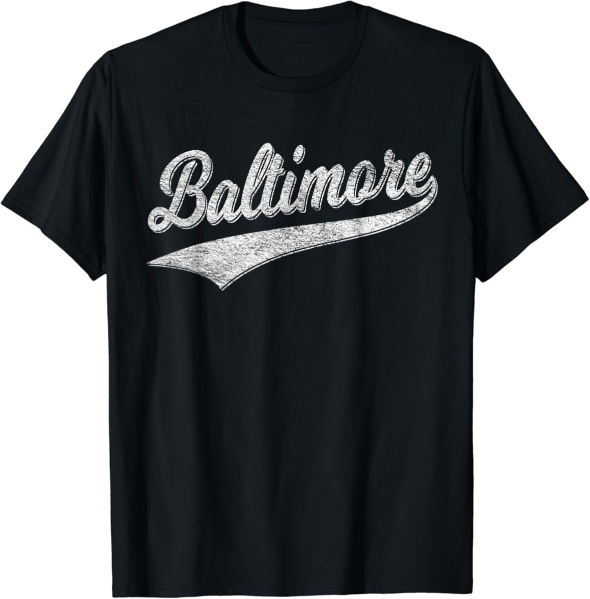Baltimore Maryland Script Baseball Sports Jersey Flag Swoosh Unisex Men ...