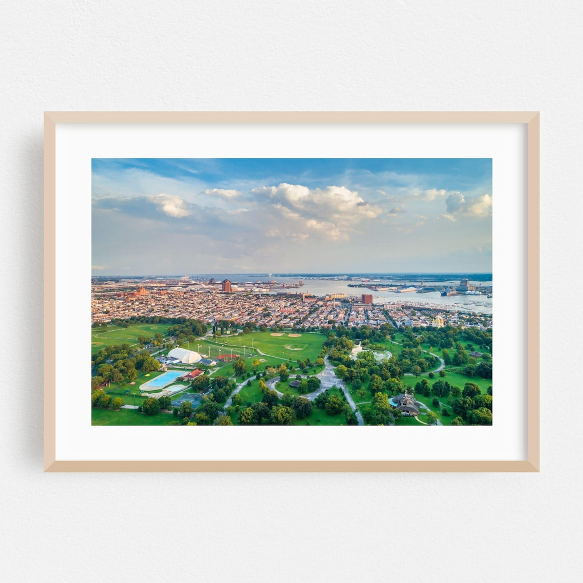 Baltimore Maryland Wall Art Cityscape Skyline Home Decor Harbor Scenic ...