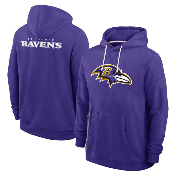 Baltimore Men Sideline Standard Issue Initial Home Dri-FIT Hoodie ...