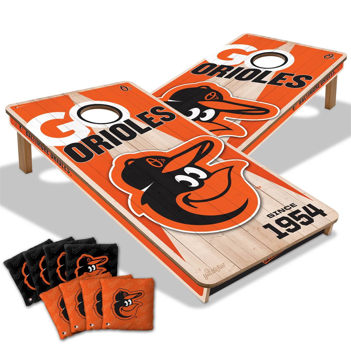 YouTheFan MLB Baltimore Orioles 2' x 4' Cornhole Game - Walmart.com