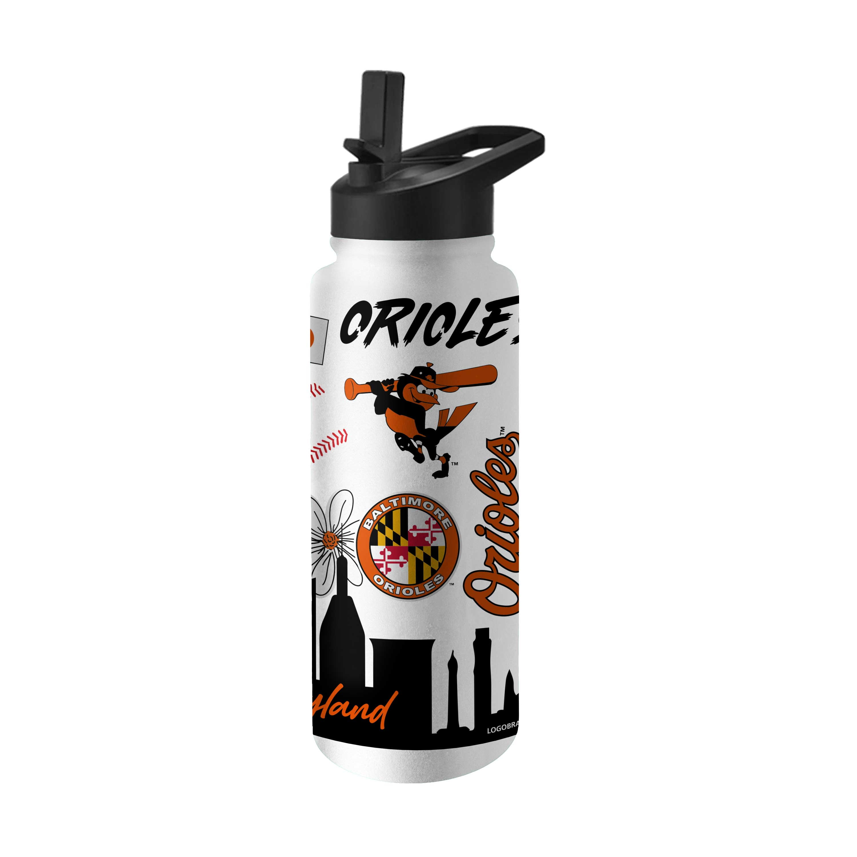 Baltimore Orioles 34oz. Native Quencher Bottle - Walmart.com