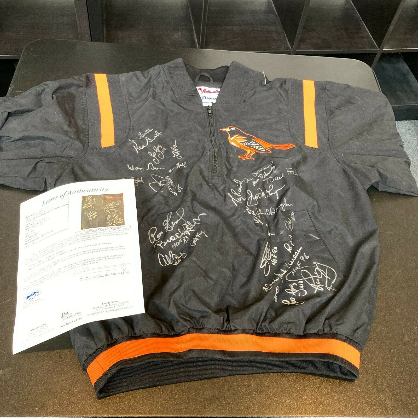 Baltimore Orioles Hall Of Famers & Greats Signed Jacket Brooks Robinson ...