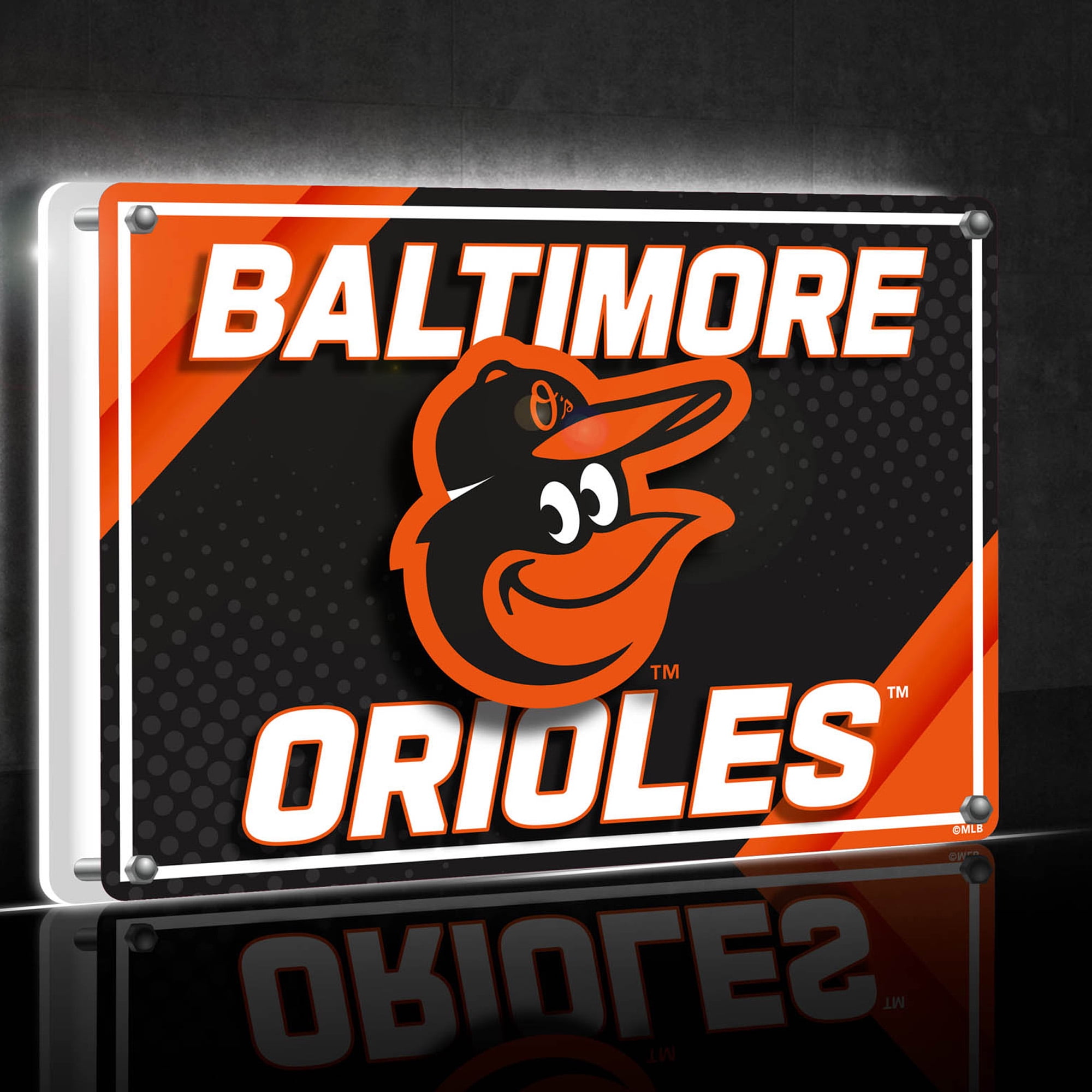 Baltimore Orioles LED Rectangle Tabletop Sign - Walmart.com