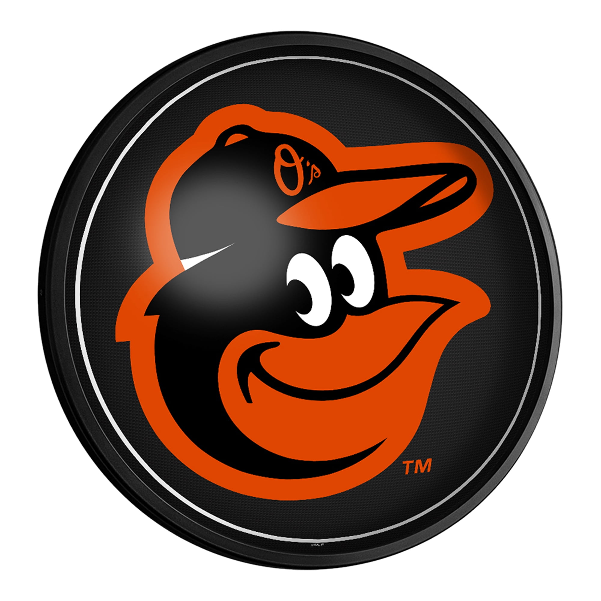 Baltimore Orioles Mascot 18'' Round Slimline Illuminated Wall Sign ...