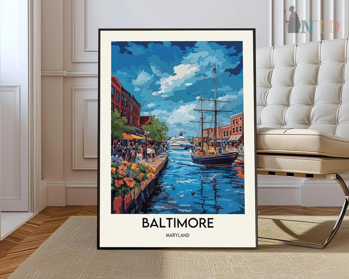 Baltimore Print, Baltimore Poster, Baltimorebaltimore Art Print ...