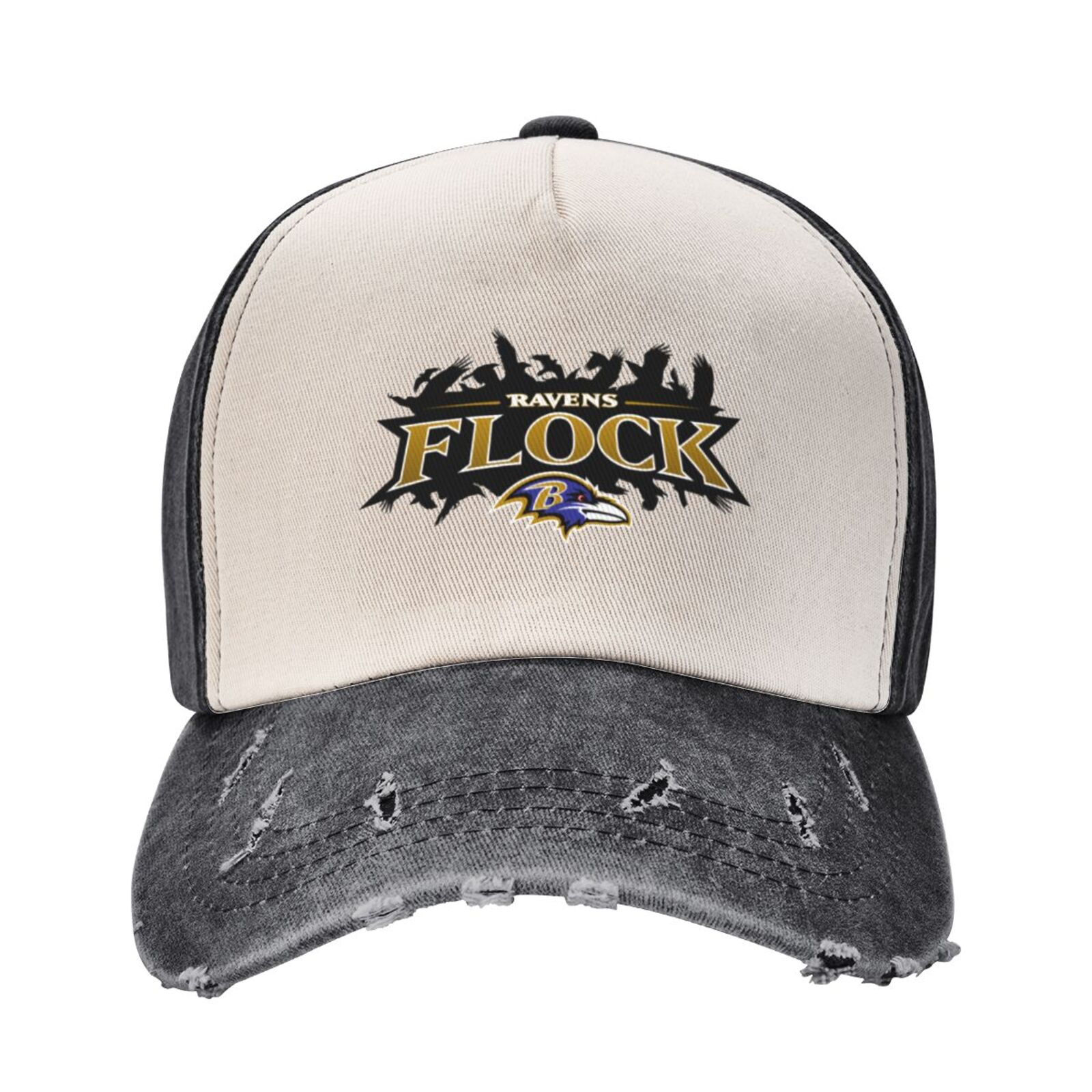 Baltimore Ra_Vens Baseball Caps Nfl Washed Baseball Cap Fan Hat Cowboy ...