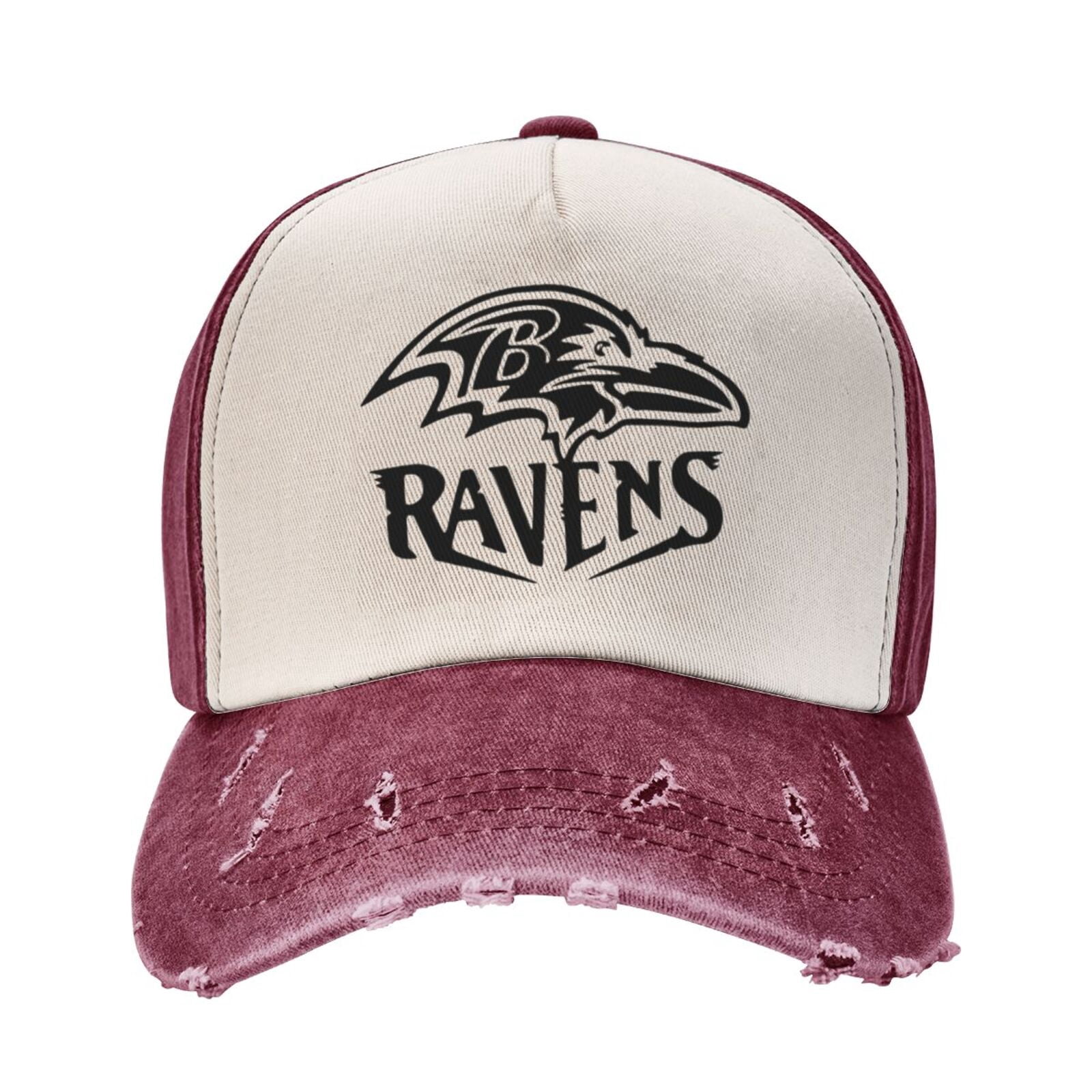 Baltimore Ra_Vens Baseball Caps Nfl Washed Baseball Cap Fan Hat Cowboy ...