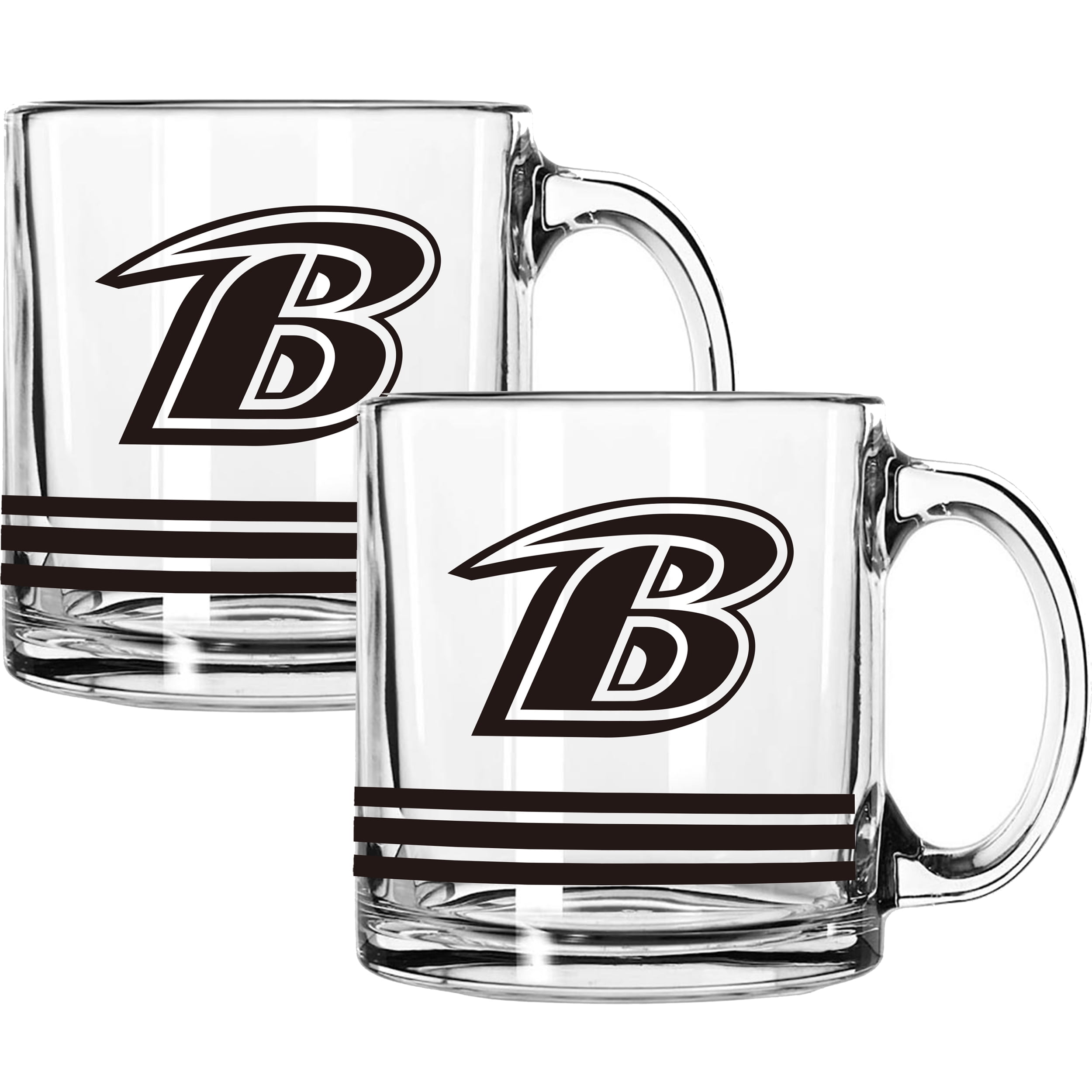 Baltimore Ravens 13oz Walmart Holiday 2025 Glass Mug 2 Pack - Walmart.com