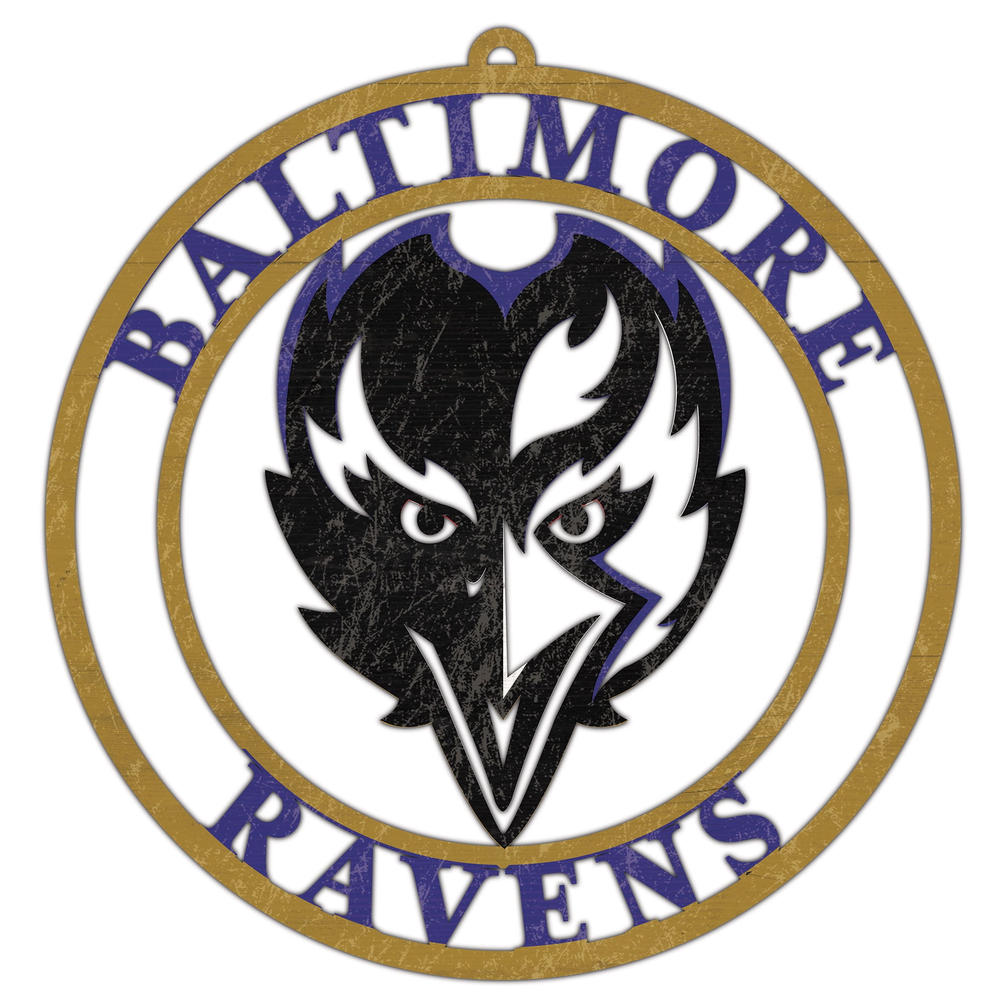 Baltimore Ravens 16'' Team Color Logo Cutout - Walmart.com