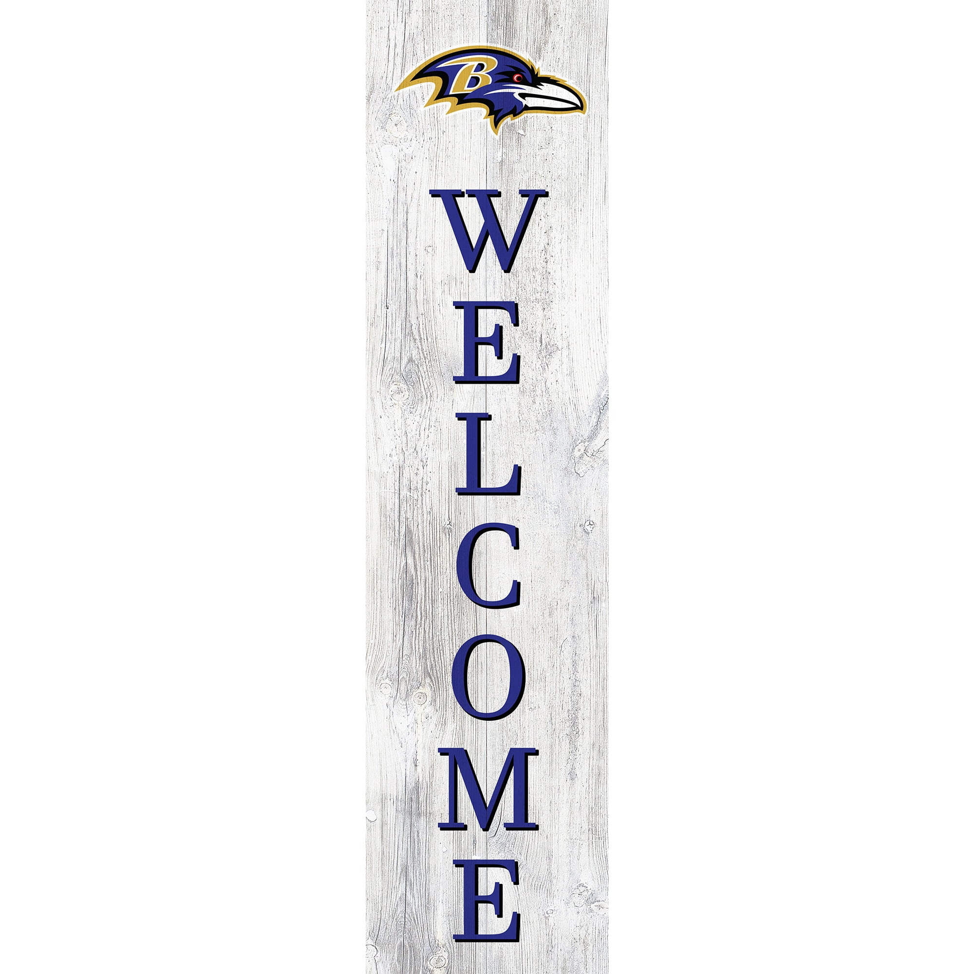 Baltimore Ravens 48'' Welcome Leaner - Walmart.com