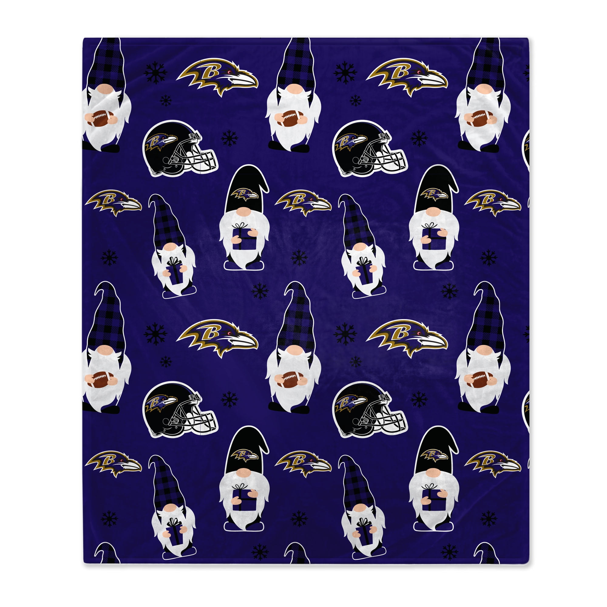 Baltimore Ravens 60" x 70" Gnome Helmet Blanket - Walmart.com