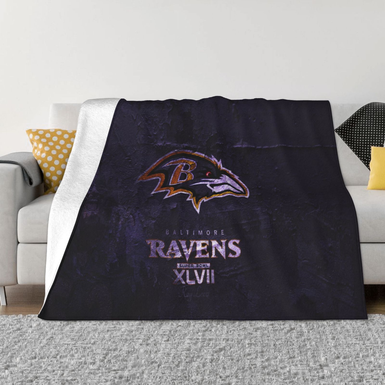 Ravens Blanket Team Custom 30" x 40", 40" x 50", 50" x 60", 60" x 80 ...