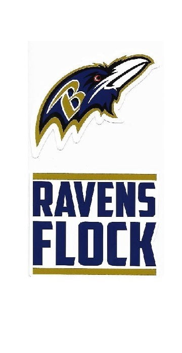 Baltimore Ravens Double Up Die Cut Vinyl Stickers - Walmart.com