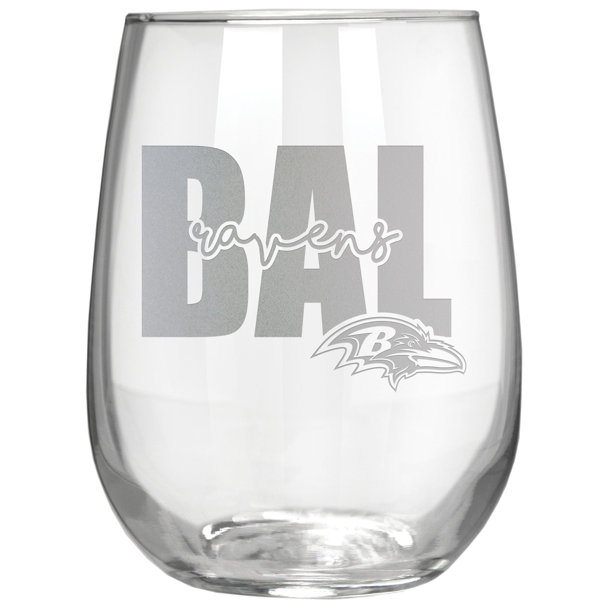 Baltimore Ravens Etched 17oz. City Stemless Wine Glass - Walmart.com