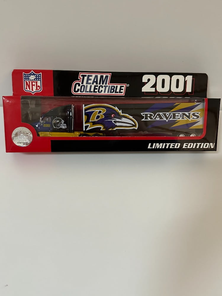 Baltimore Ravens Fleer 2001 Team Collectible Series NFL Tractor Trailer ...