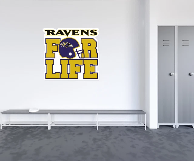 Baltimore Ravens For Life Football Sport Sticker Wall Decor Phone Decal ...