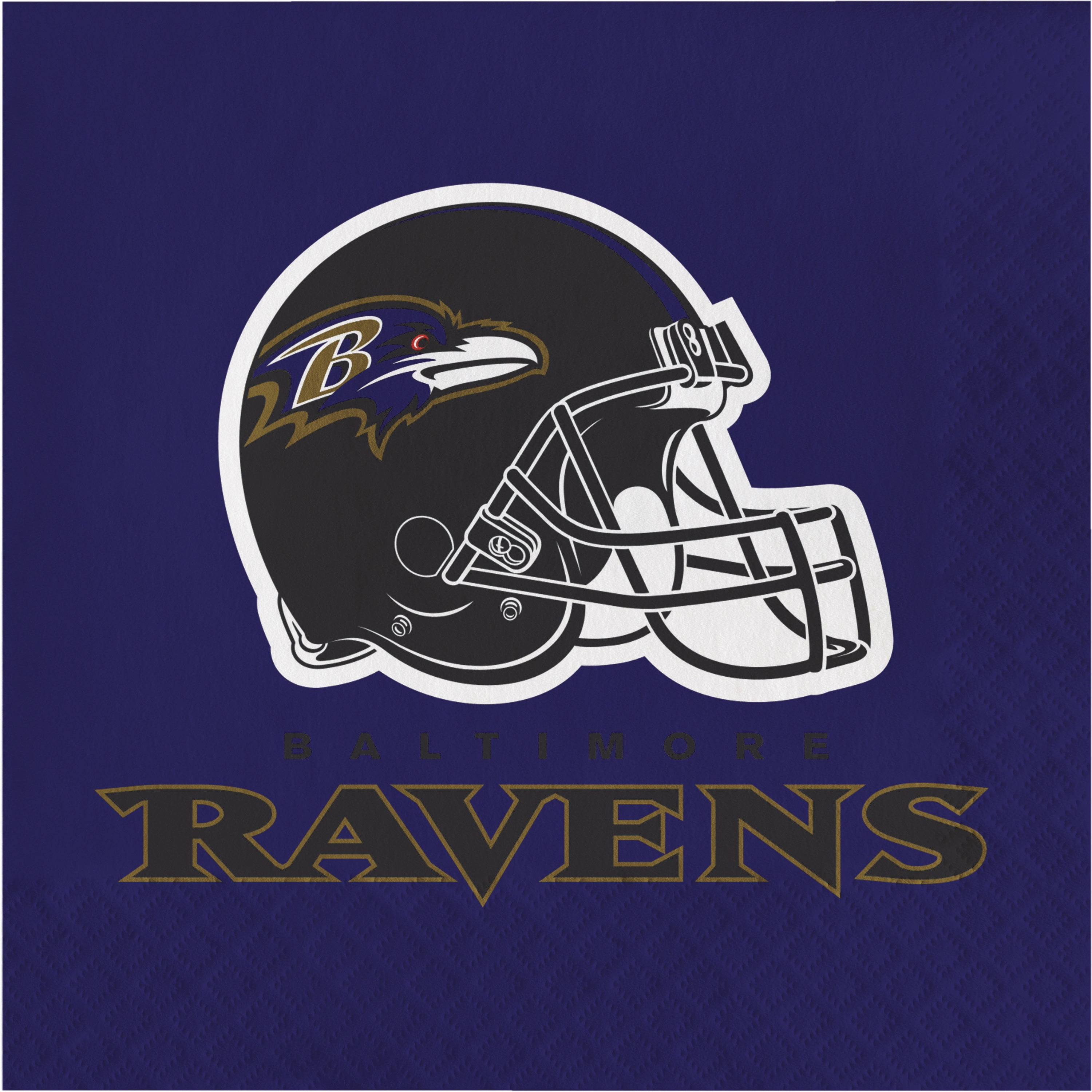 NFL Baltimore Ravens Paper Napkins - 48 Count - Walmart.com