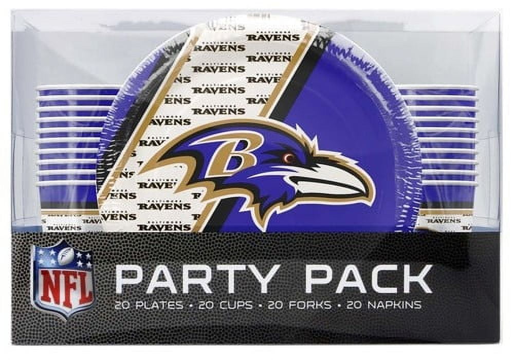 Baltimore Ravens Party Pack 80 Piece - Walmart.com