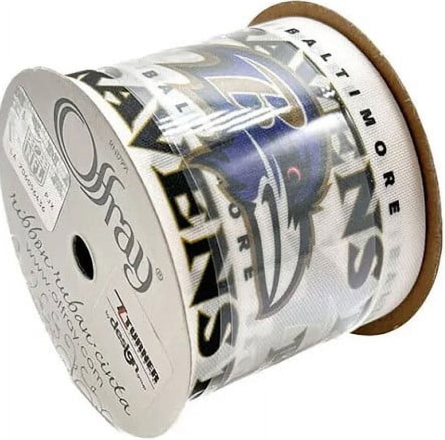 Baltimore Ravens Printed Ribbon 2-1/2-Inch Width, 9 Foot Spool ...