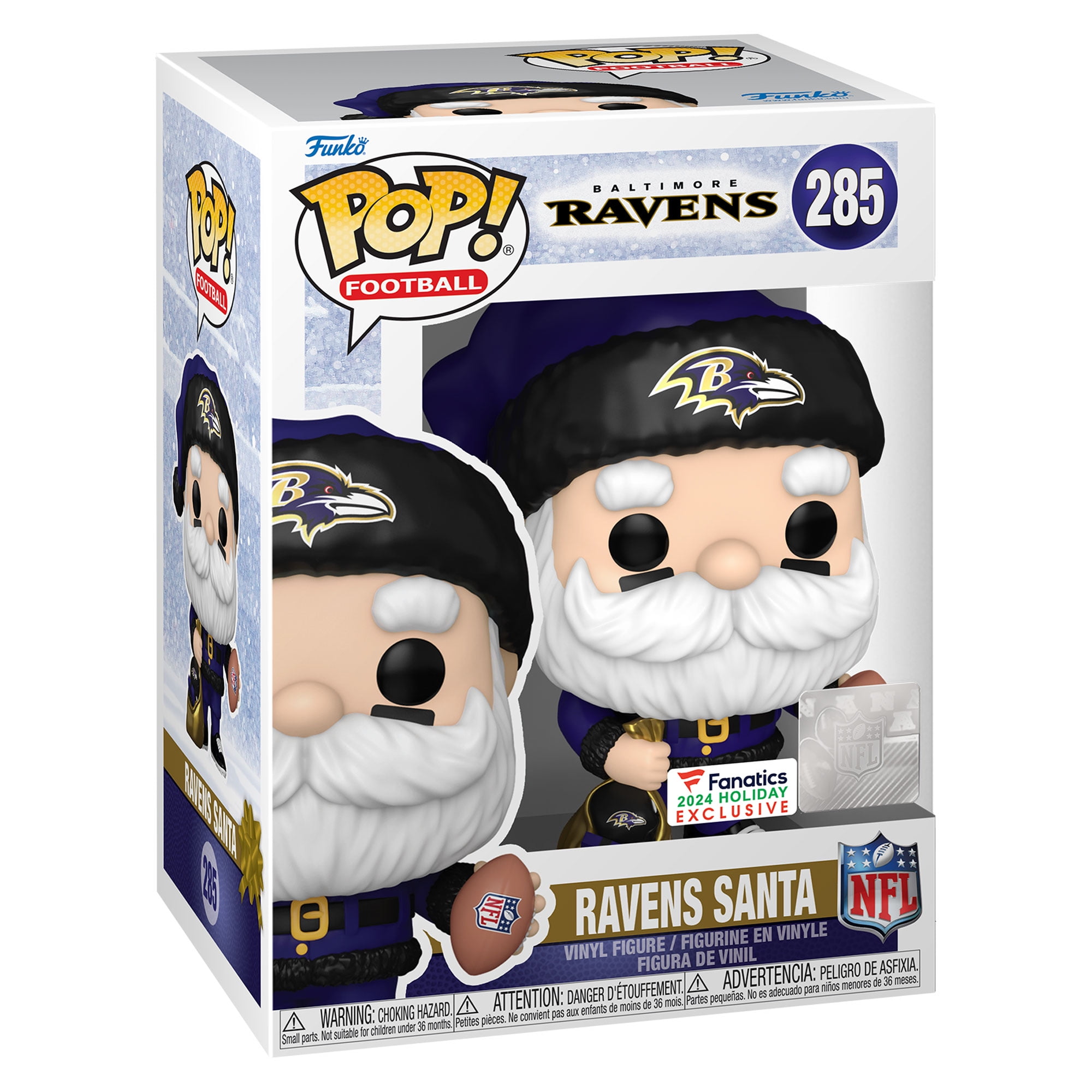 Baltimore Ravens Santa Funko Pop! 2024 Fanatics Exclusive Vinyl Figure ...