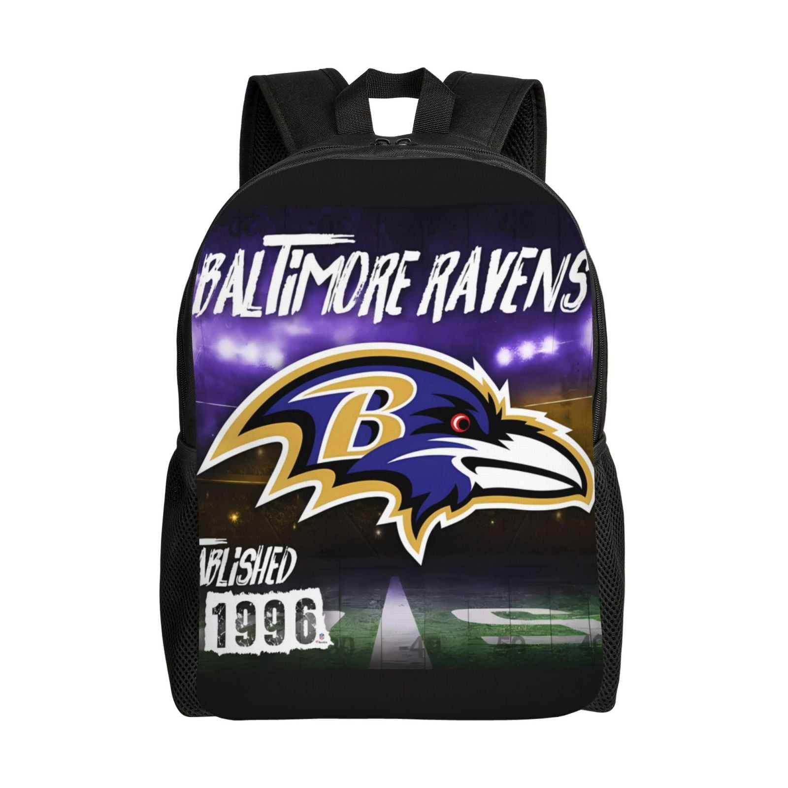 Ravens Football Sports Backpack Large Capacity Adjustable Straps ...