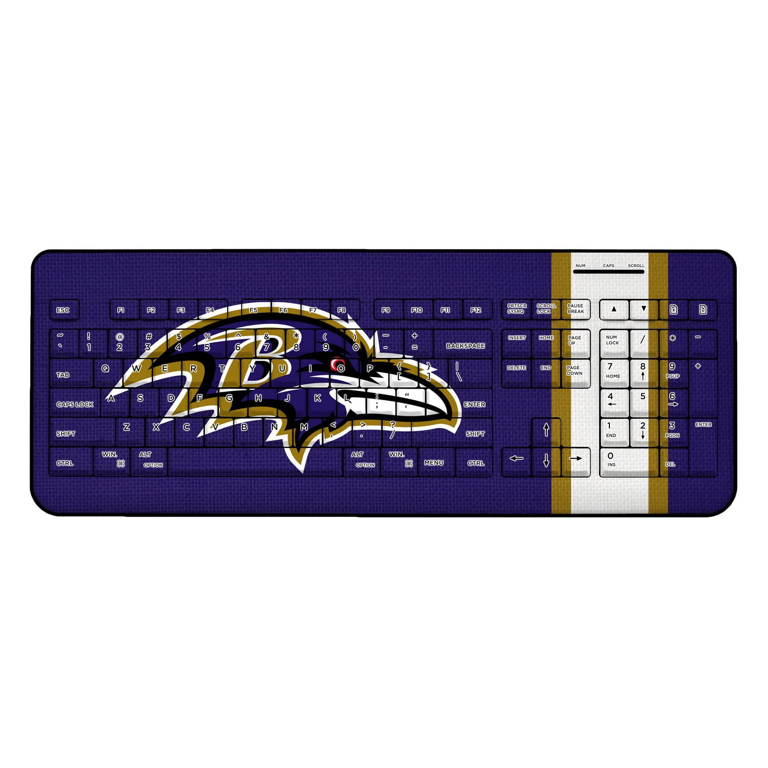 Baltimore Ravens Stripe Wireless Keyboard - Walmart.com