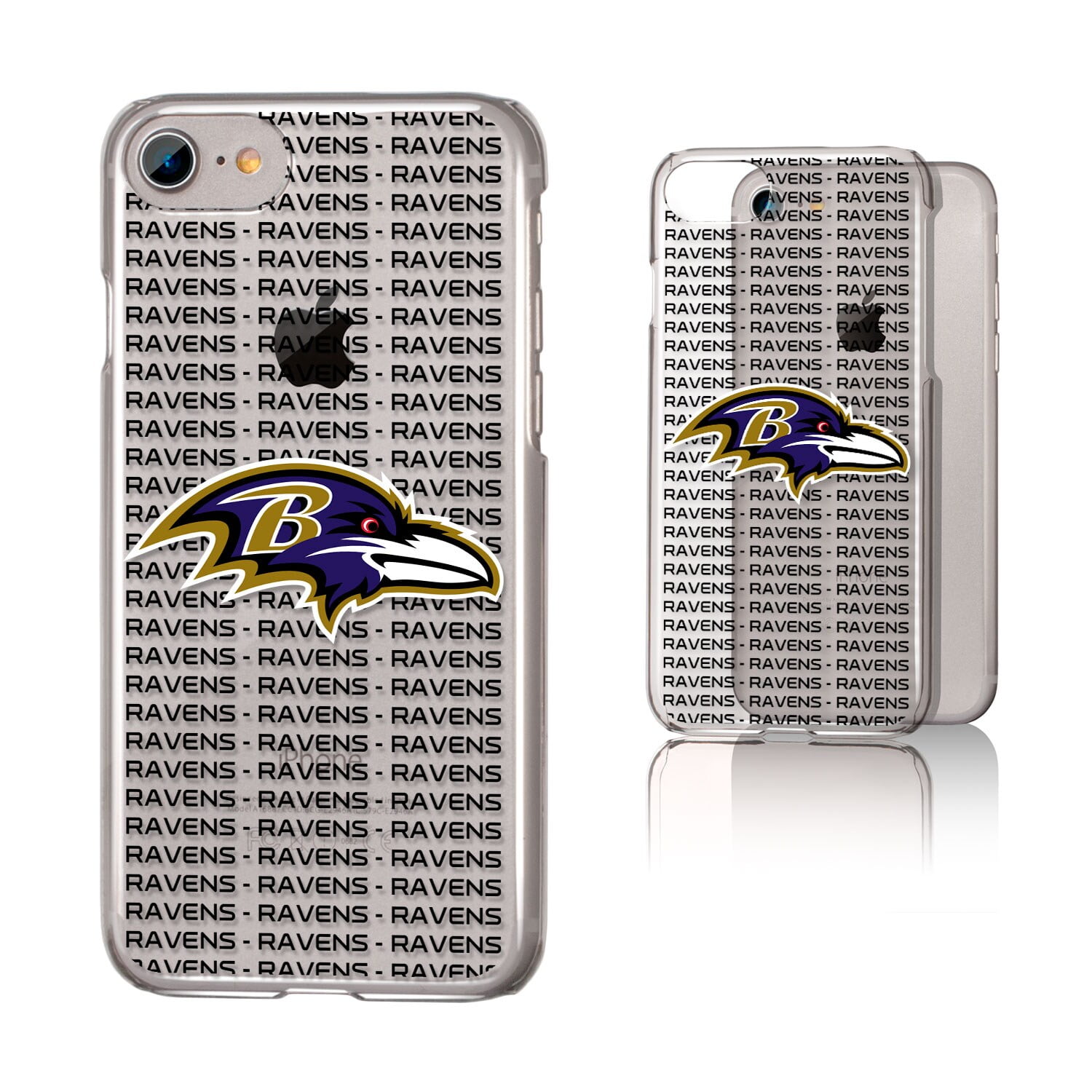 Baltimore Ravens iPhone Clear Text Backdrop Design Case - Walmart.com