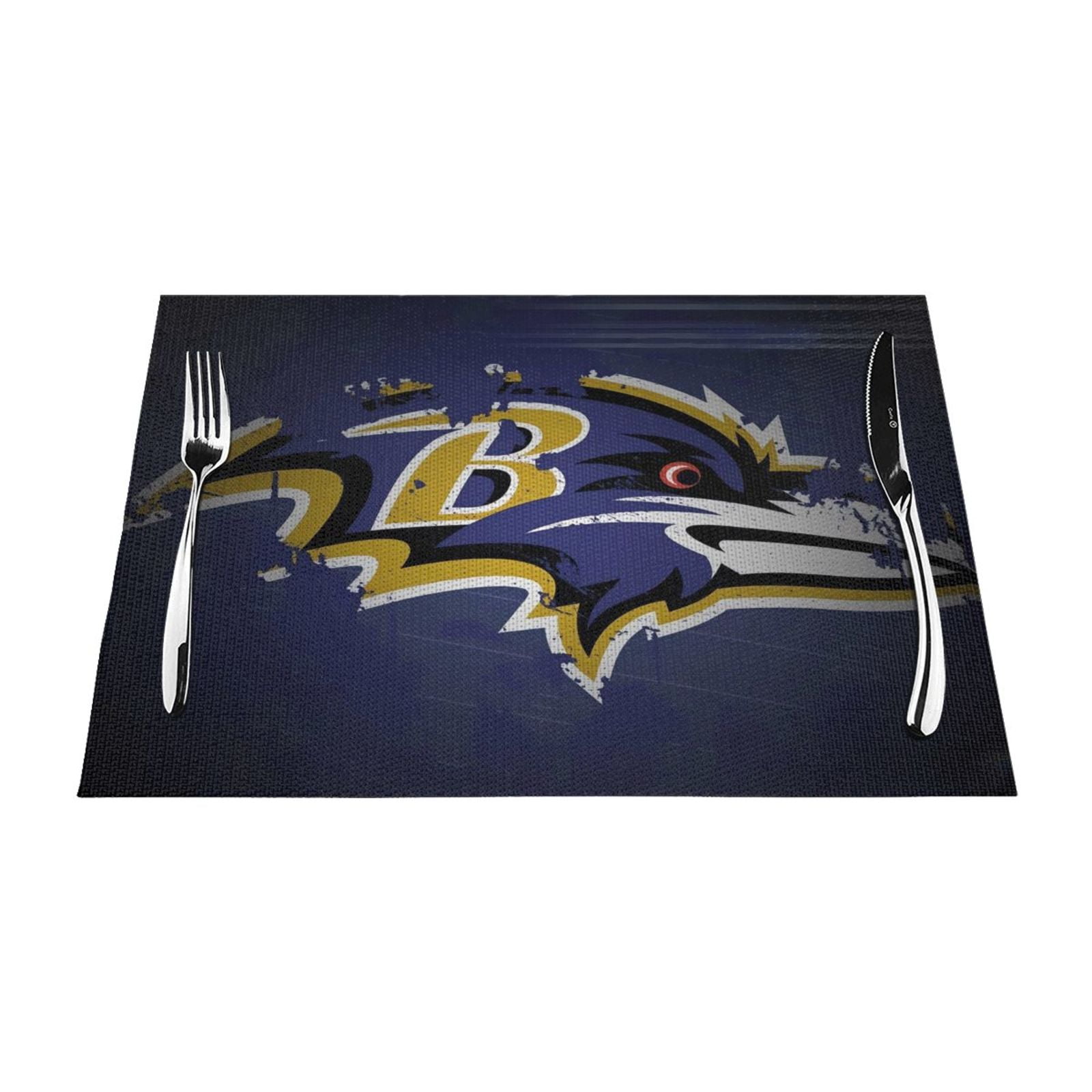 Baltimore Team PVC Woven Dinner Plate Mat 12x18 Inch, Easy to Clean ...