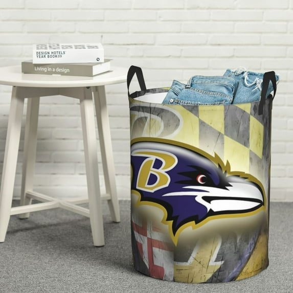 Baltimore Team Print Circular Hamper Basket,Storage Basket,Round ...