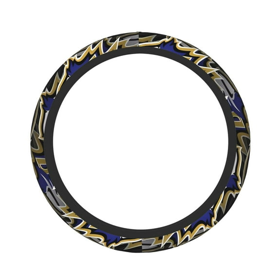 Baltimore Team Round Elastic Steering Wheel Cover, Non-Slip And Anti ...