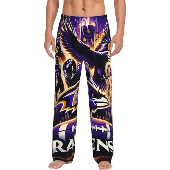 Baltimore adult men's flannel pajama pants, men's thermal pajama pants ...