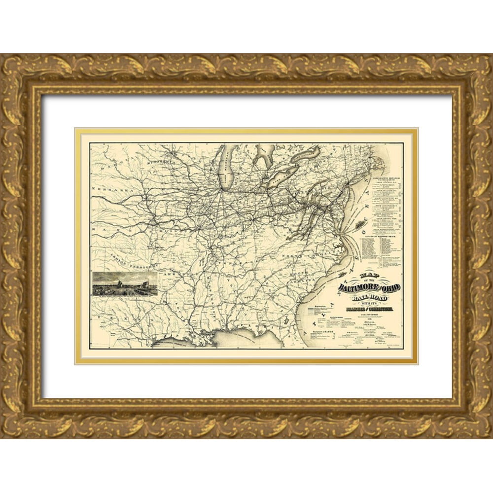 Balto 14x11 Gold Ornate Wood Framed with Double Matting Museum Art ...
