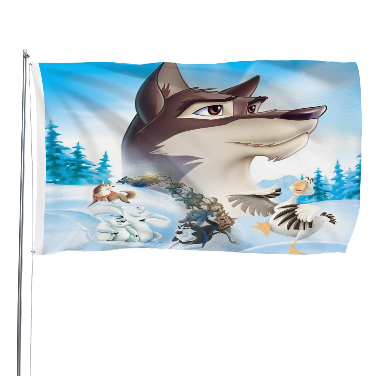 Balto flag perfect for outdoor decoration, can be hung indoors, outdoor lawn, balcony, corridor ...