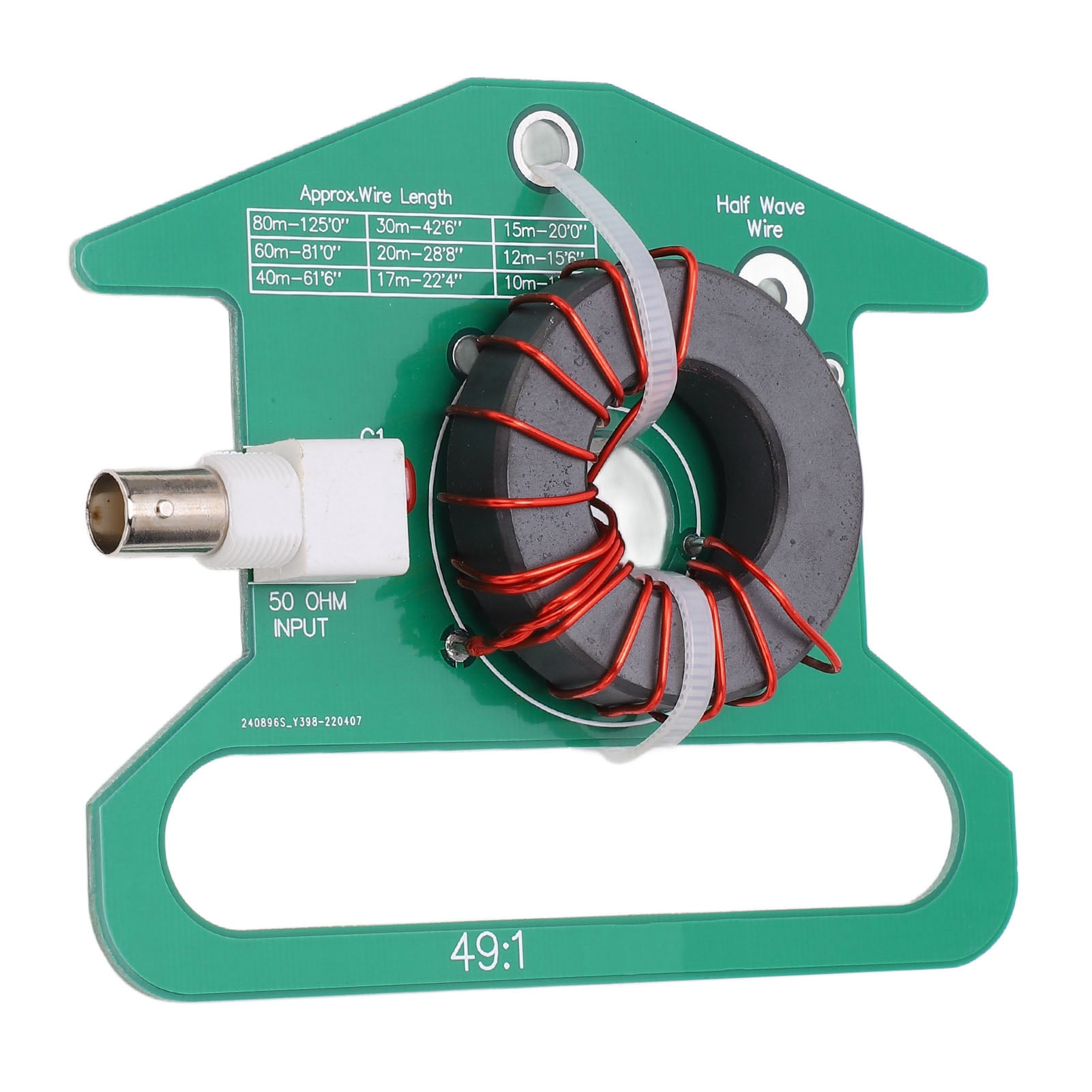Balun PCB Balanced to Unbalanced Transformer 49:1 Shortwave Tuning Free ...