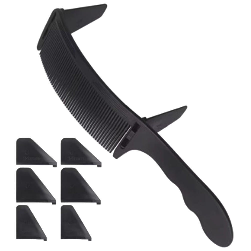 Baluue Taper Combs Barber Curved Hair Cutting Comb Black 1 Set ...