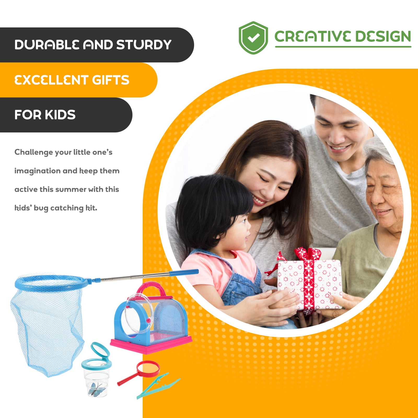 Baluue 1 Set Critter Catcher Bug Cage With Magnifying Glass for Kids ...