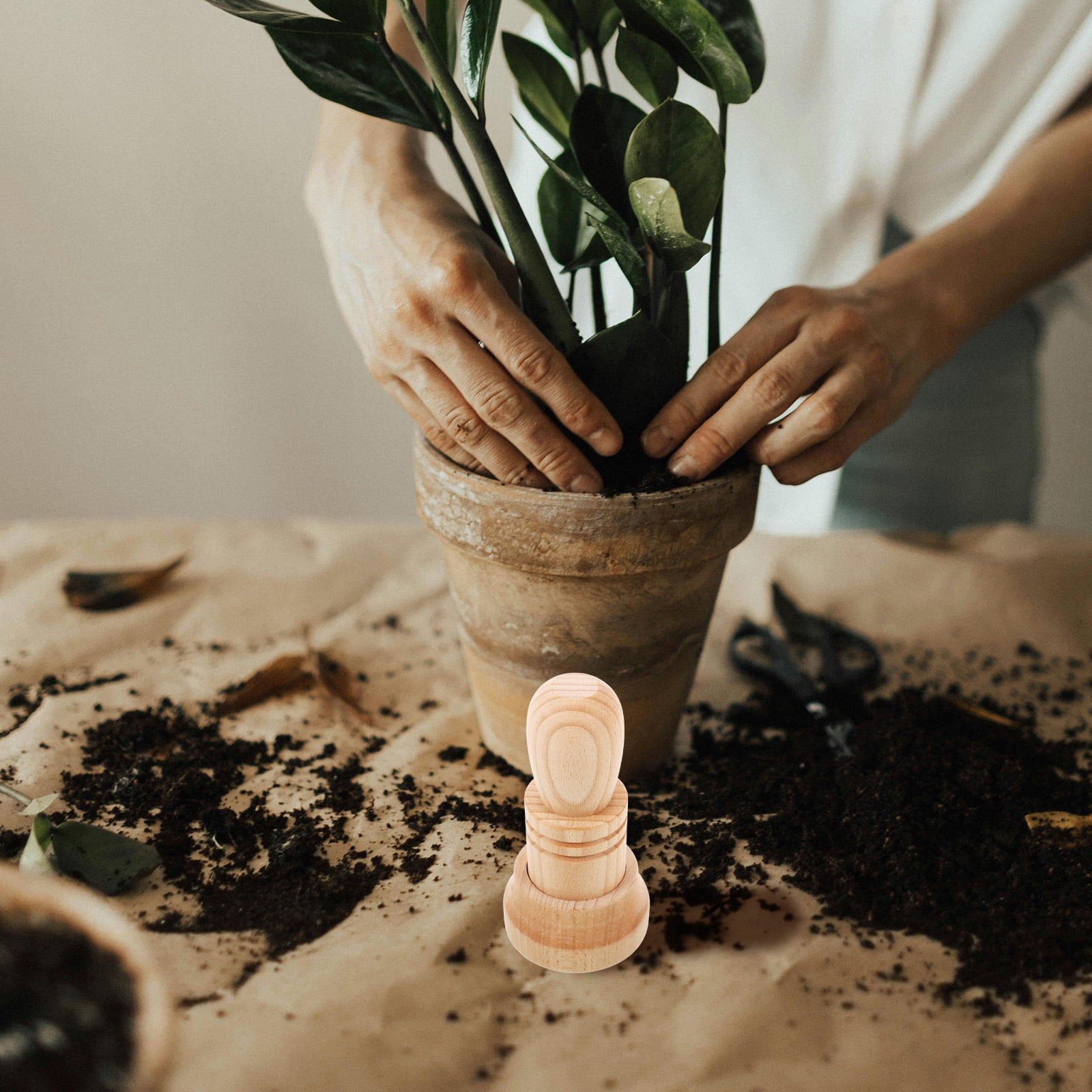 Baluue 1 Set of DIY Wooden Paper Pot Maker for Nursery Newspaper Pot ...